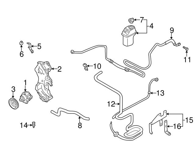 VW Jetta Power Steering Pump at Discount Prices - Bosch, Meyle, Genuine ...
