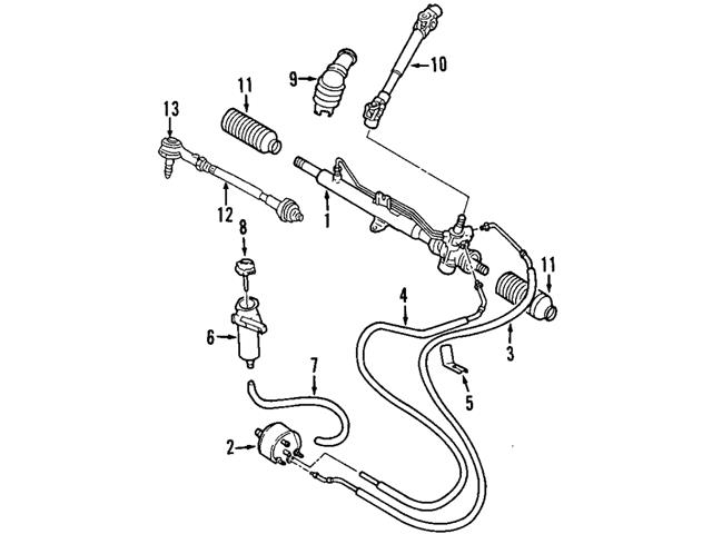 Genuine VW/Audi 1J0422887BR Power Steering Reservoir Line Hose - VW ...