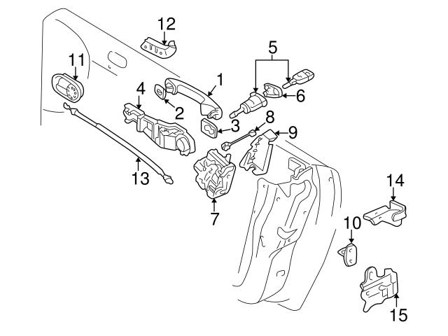 Genuine VW/Audi 1J0831402E Door Hinge Parts; Right - Audi, VW ...