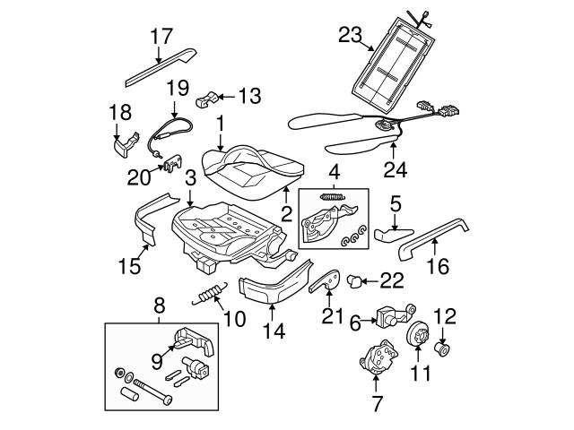 Genuine VW/Audi 1J0881613B Seat Back Recliner Adjustment Handle; Left ...