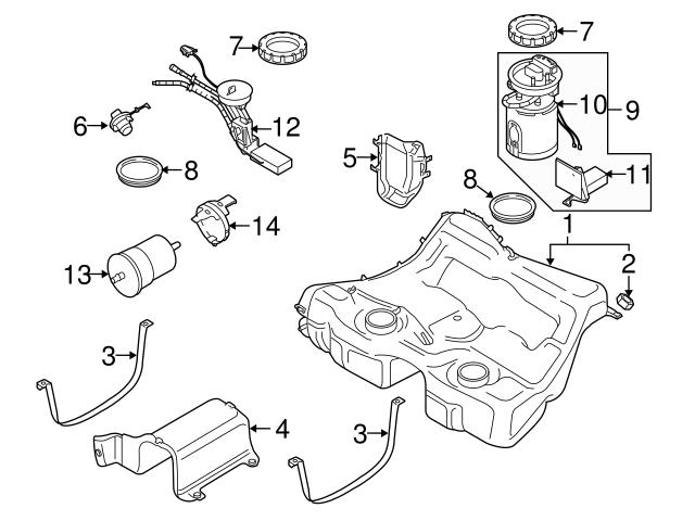 Genuine VW/Audi 1J0919087G Fuel Pump, Electric - VW | VW1J0919087G