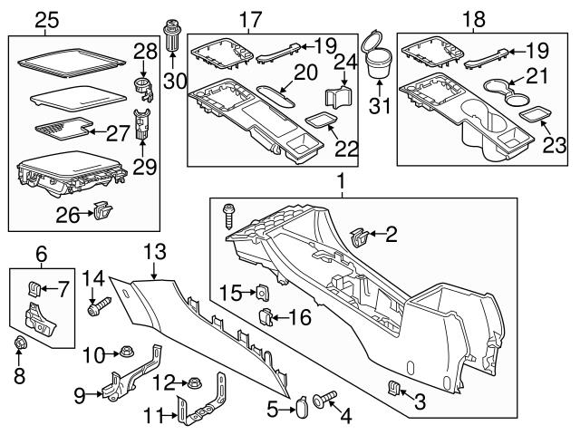 Genuine VW/Audi 1J0919309 12 Volt Accessory Power Outlet; Front - VW ...