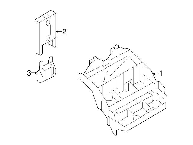 Genuine VW/Audi 1J0937530 Fuse Holder; Left - Audi, VW | VW1J0937530