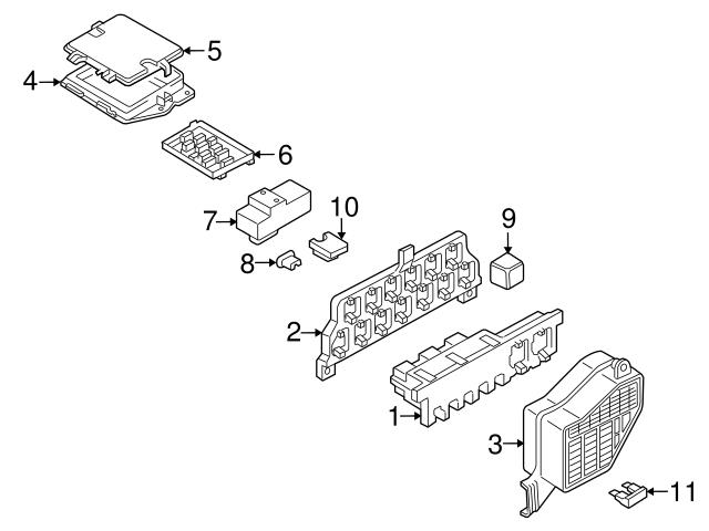 Genuine VW/Audi 1J0941369 Fuse Box Cover - Audi, VW | 1J0941365B01C ...