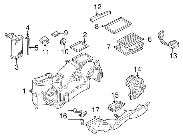 Genuine VW/Audi 1J1819593A HVAC Unit Case - VW | 1J1819593 VW1J1819593A