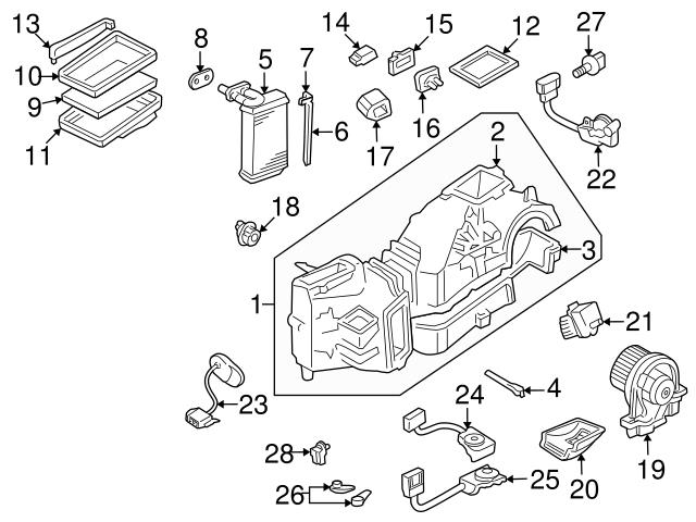 Genuine VW/Audi 1J1898001B HVAC Heater Blend Door Lever - Audi, VW ...