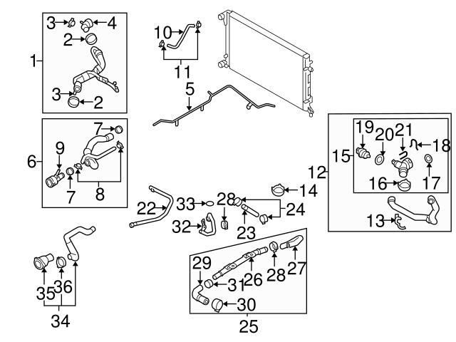 Genuine VW/Audi 1K0122073EC Heater Hose - VW | VW1K0122073EC