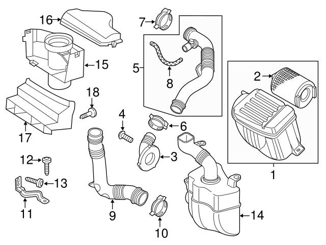 Genuine VW/Audi 1K0129622D Engine Air Intake Resonator - VW | VW1K0129622D