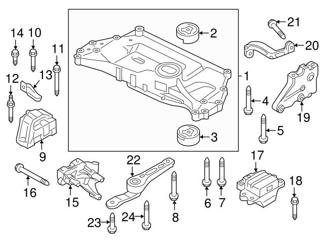 Genuine VW/Audi 1K0199555CD Auto Trans Mount - VW | VW1K0199555CD