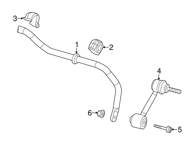 Genuine VW/Audi 1K0505465R Stabilizer/Sway Bar Link Kit; Left, Right ...