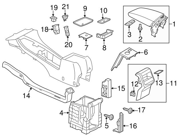Genuine VW/Audi 1K0919341J9B9 12 Volt Accessory Power Outlet; Rear ...
