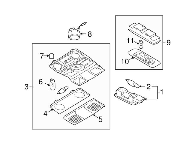 Genuine VW/Audi 1K0959613C81U Sunroof Switch - VW | VW1K0959613C81U