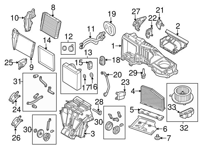 Genuine VW/Audi 1K1820103E A/C Evaporator Core Kit - Audi, VW ...