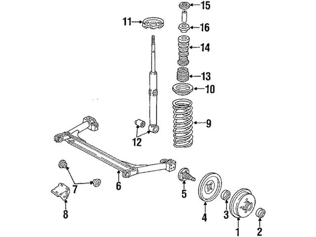 Genuine VW/Audi 321512333 Wheel Bearing Snap Ring; Lower - VW | VW321512333