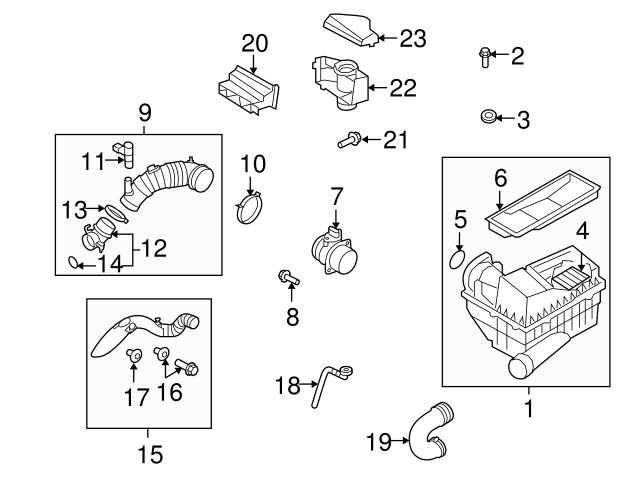 Genuine VW/Audi 3C0129635 Engine Air Intake Hose Adapter - VW | VW3C0129635