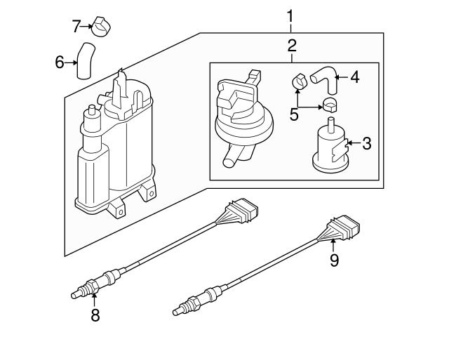 Genuine VW/Audi 3C0201797D Vapor Canister - Audi, VW | 3C0201801A ...