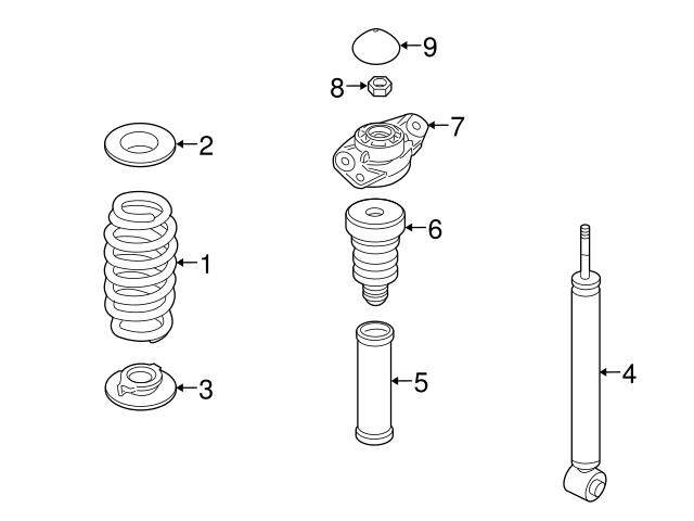 Genuine VW/Audi 3C0511359B Shock Bumper; Right, Left - VW | VW3C0511359B