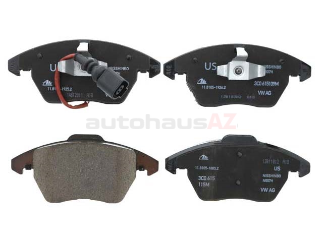 Genuine VW/Audi 3C0698151K Brake Pad Set; Front - VW | 3C0698151A ...
