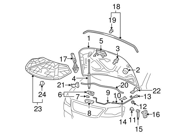 Genuine VW/Audi 3C0823723 Hood Seal - VW | VW3C0823723