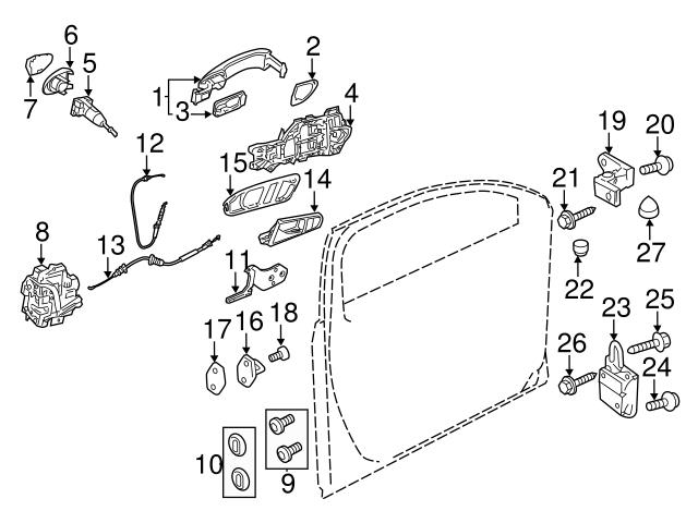 Genuine VW/Audi 3C0831401D Door Hinge Parts; Left - VW | 3C0831401C ...