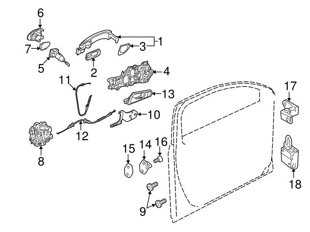 Genuine VW/Audi 3C0837885H Exterior Door Handle Base; Left - VW ...