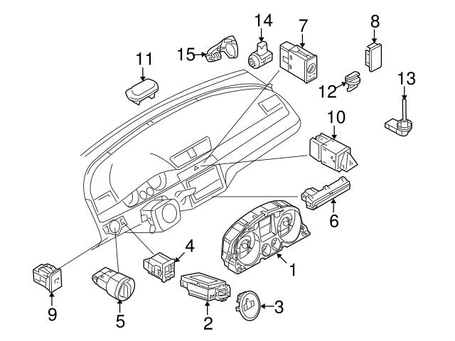 Genuine VW/Audi 3C0905843AC Ignition Switch - VW | 3C0905843P ...