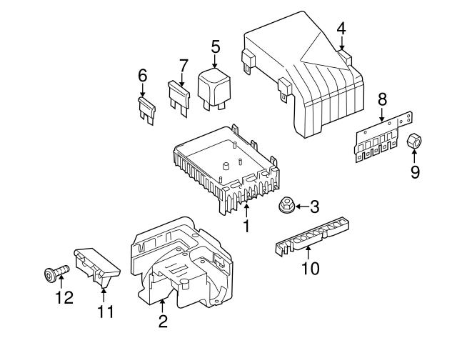 Genuine VW/Audi 3C0937125A Fuse Box - Audi, VW | VW3C0937125A