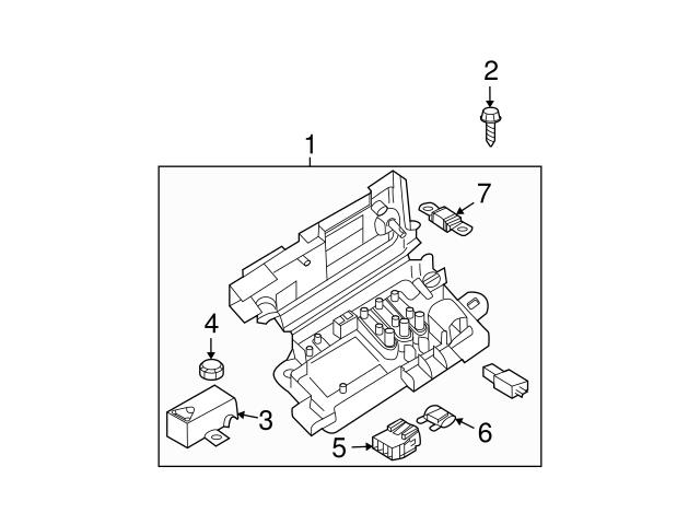 Genuine VW/Audi 3C0937548 Fuse and Relay Center - VW | VW3C0937548