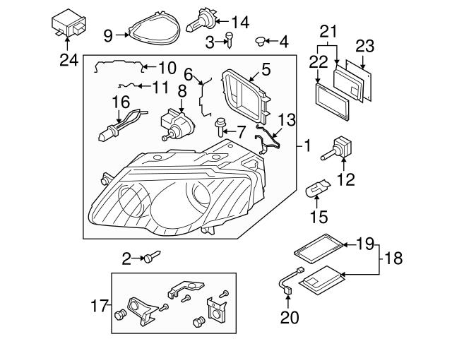 Genuine VW/Audi 3C0941608A Headlight Bulb Cap; Right - VW | VW3C0941608A