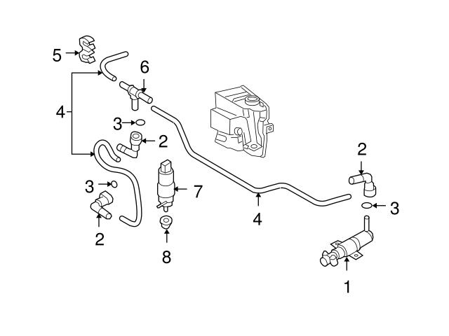 Genuine VW/Audi 3C0955104A Headlight Washer Nozzle; Right - VW ...