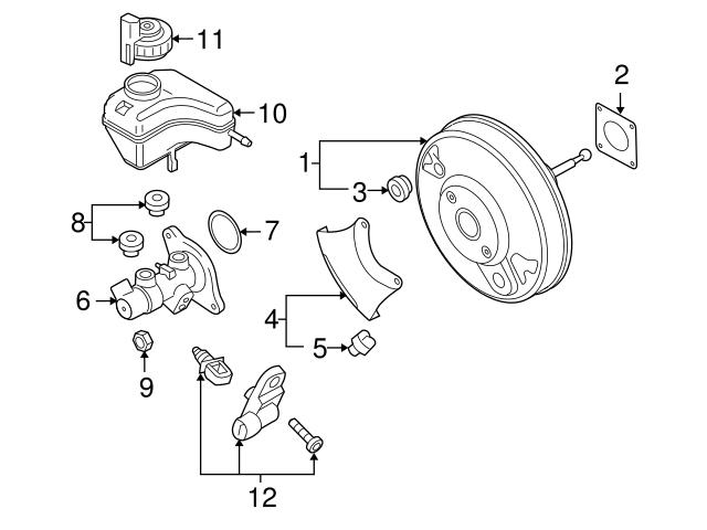 Genuine VW/Audi 3C1614019JREP Brake Master Cylinder - Audi, VW ...