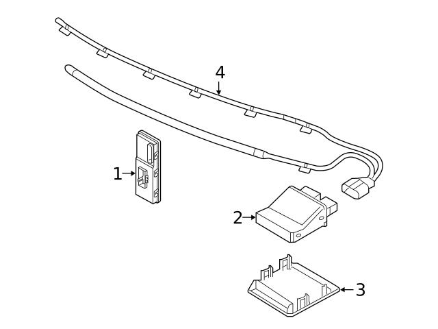 Genuine VW/Audi 3CN962253 Liftgate Object Sensor - VW | VW3CN962253