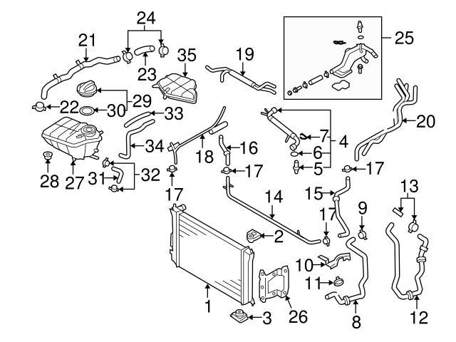 Genuine VW/Audi 3D0121065ES Coolant Pipe - VW | 3D0121065AN VW3D0121065ES