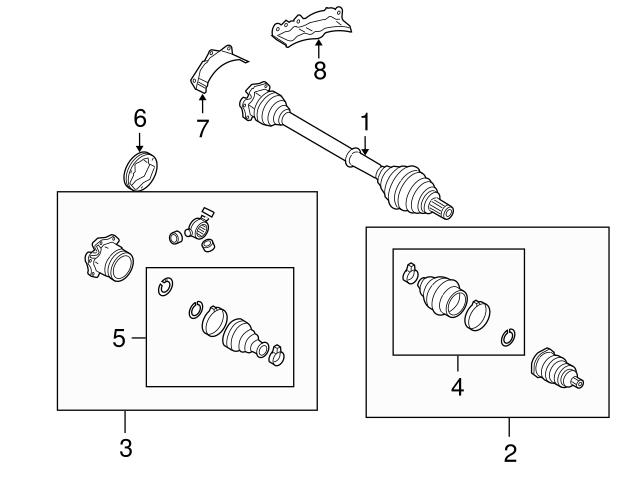 VW Phaeton CV Boot Parts Online Catalog