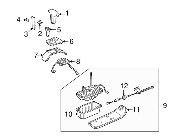 Genuine VW/Audi 3D0713633A Auto Trans Shift Cover - VW | VW3D0713633A