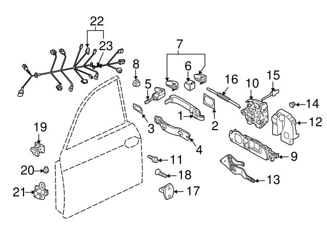 Genuine VW/Audi 3D1837015AE Door Latch Assembly; Left - VW | 3D1837015D ...