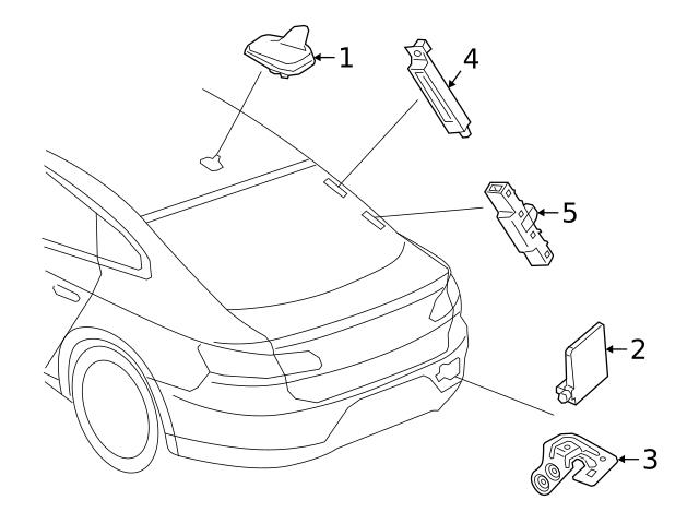Genuine VW/Audi 3G9035534 Mobile Phone Antenna - VW | VW3G9035534