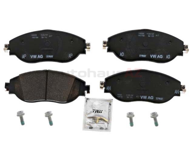 Genuine VW/Audi 3Q0698151H Brake Pad Set; Front - Audi, VW | 3Q0698151 ...