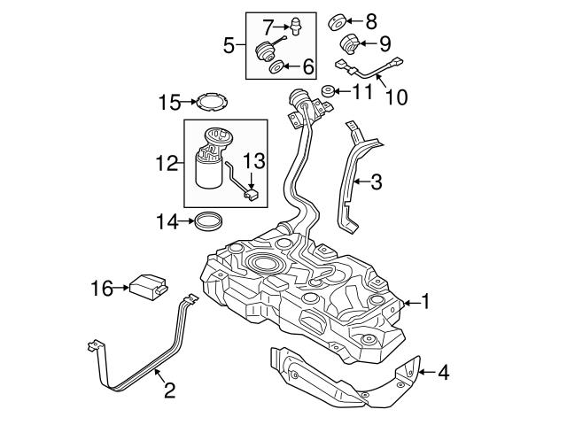 Genuine VW/Audi 3Q0906121B Fuel Pump Driver Module - Audi, VW ...