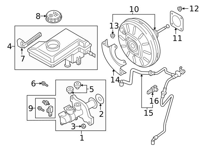 Genuine VW/Audi 3QF612041B Brake Vacuum Hose - VW | VW3QF612041B