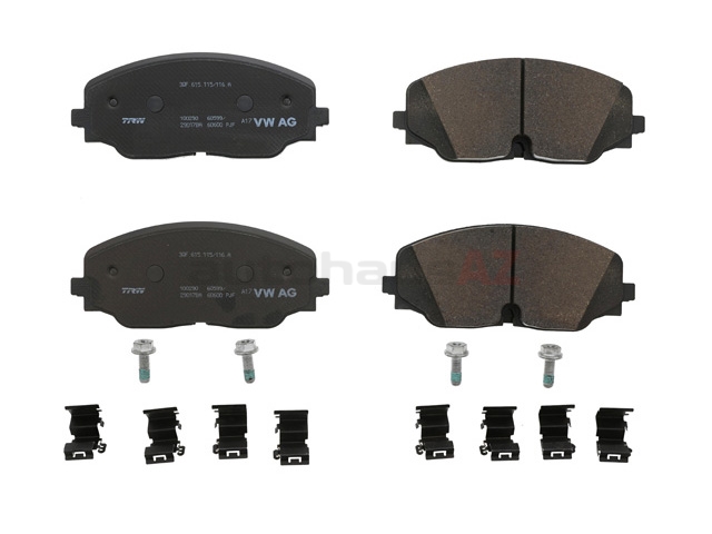 Genuine VW/Audi 3QF698151D Brake Pad Set; Front - VW | 3QF698151