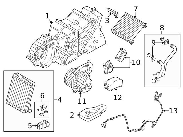 Genuine VW/Audi 3QF820102 A/C Evaporator Core Kit - VW | VW3QF820102