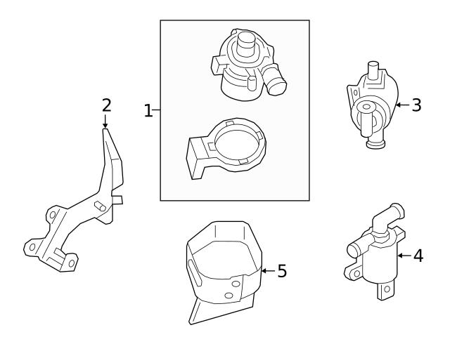 Genuine VW/Audi 3QF965567 Auxiliary Water Pump - VW | VW3QF965567