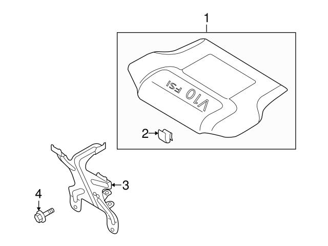 Genuine VW/Audi 420103910A Engine Cover Bracket - Audi | AU420103910A