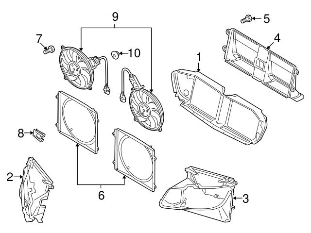 Genuine VW/Audi 420121333 Radiator Support Air Duct - Audi | AU420121333