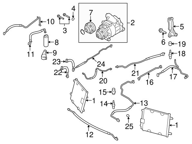 Genuine VW/Audi 420260401B A/C Condenser; Left, Right - Audi ...