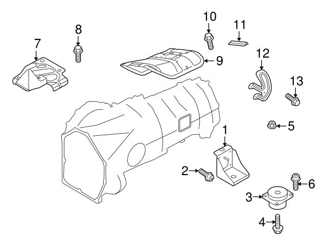 Genuine VW/Audi 420399151B Auto Trans Mount; Left, Right - Audi ...