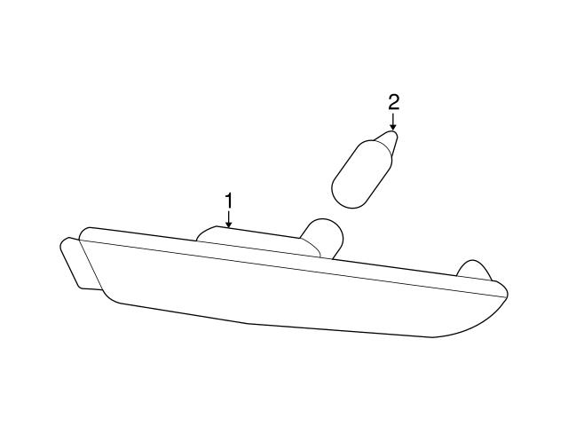 Genuine VW/Audi 420945072 Side Marker Light; Right - Audi | AU420945072