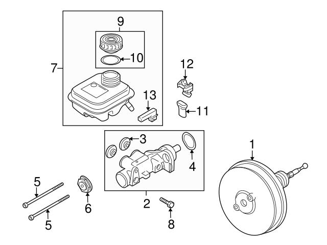 Genuine VW/Audi 423612107 Power Brake Booster/Servo - Audi | AU423612107