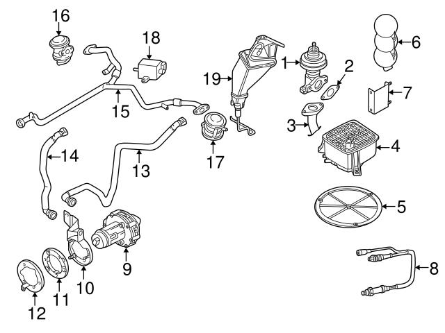 Genuine VW/Audi 443131541 Vacuum Reservoir - Audi, VW | VW443131541